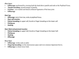 13.3 Massage for upperlimb , neck, face, chest, back,& lower limb..pptx