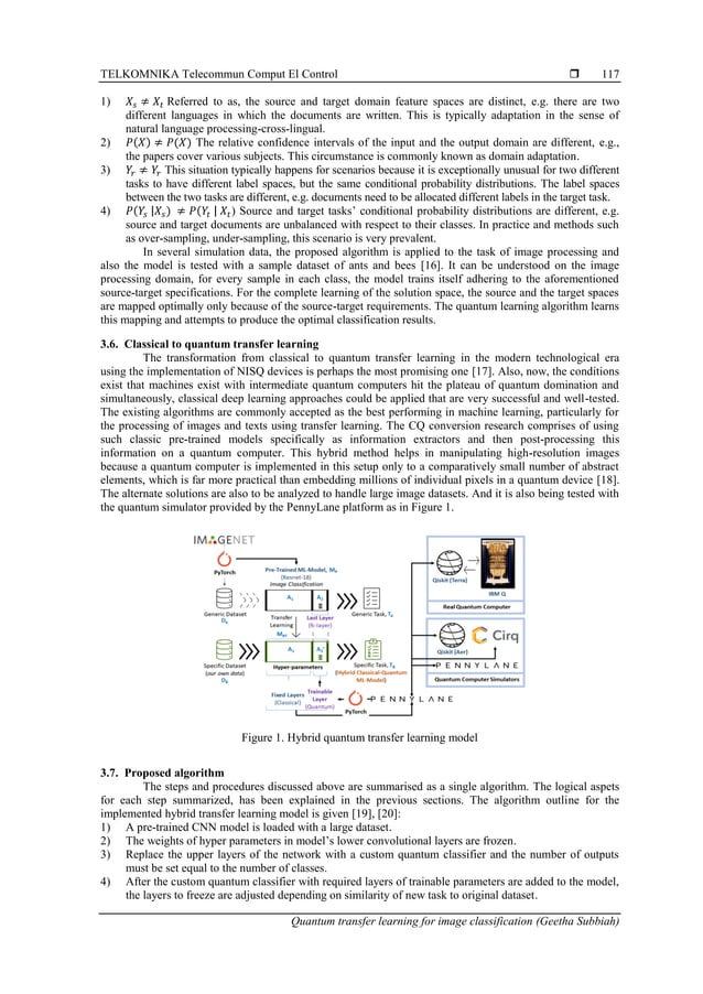 Quantum transfer learning for image classification | PDF