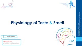 13. Physiology of Taste & Smell.pdf