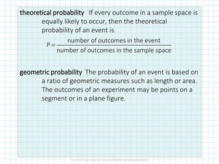 13.1 Geometric Probability | PPT