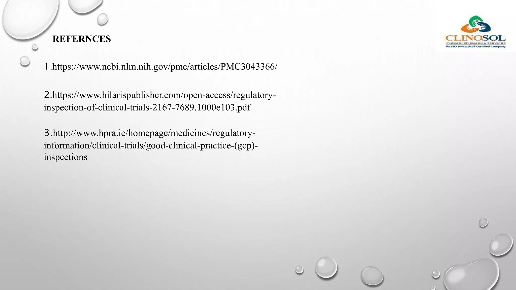 Regulatory Inspections in Clinical Trials | PPTX