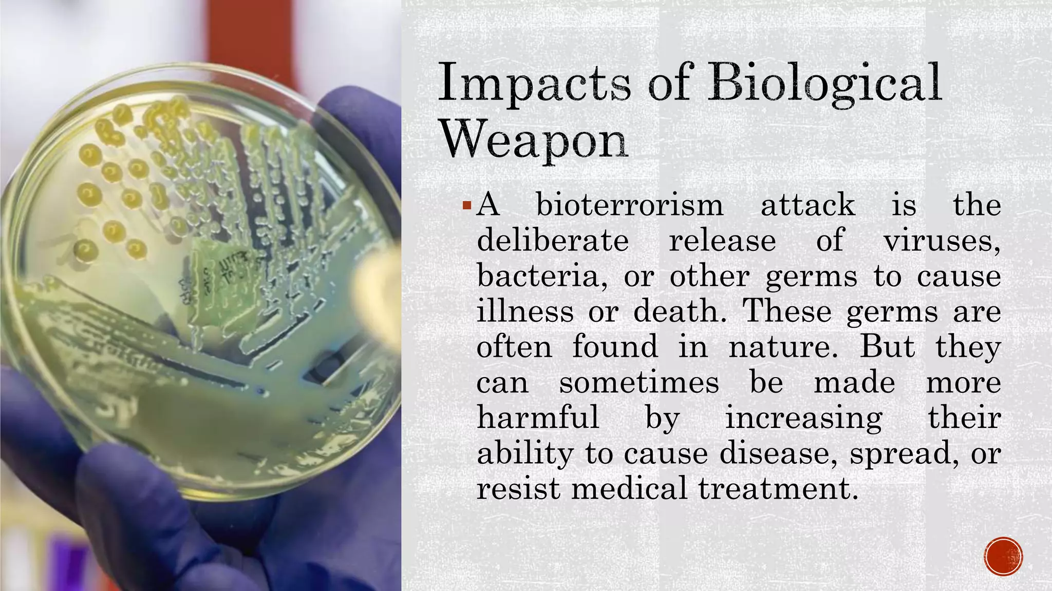 13. biological weapon by MARINET SAGADRACA.pptx