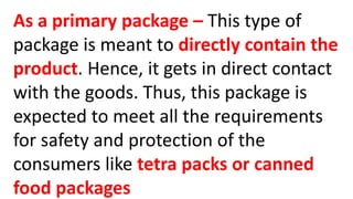 PACKAGE FOOD ITEMS.pptx