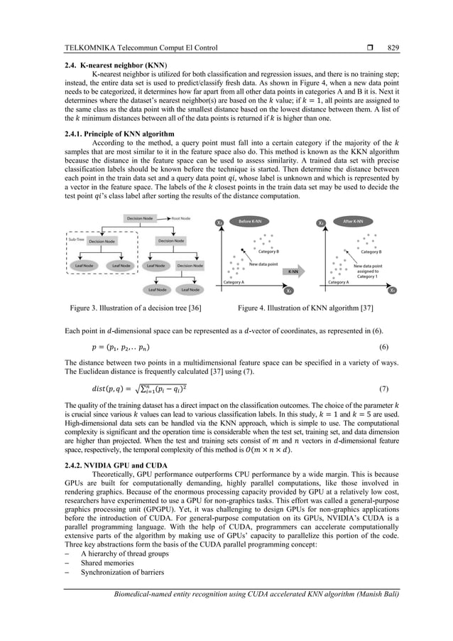 Biomedical Named Entity Recognition Using Cuda Accelerated Knn
