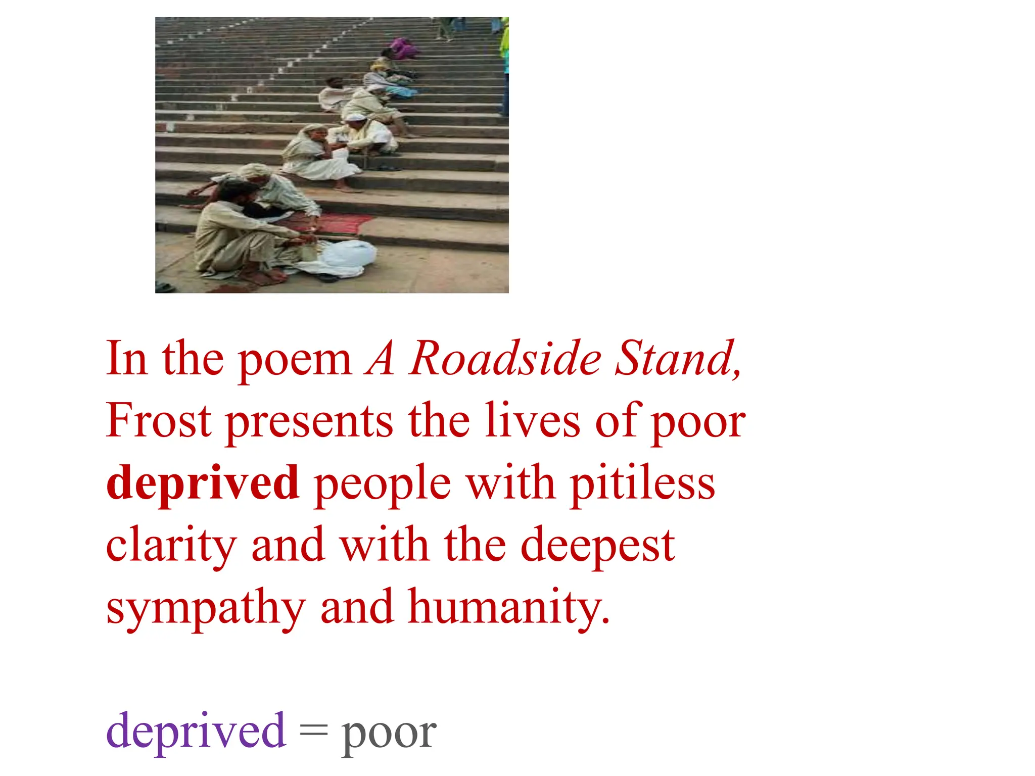 Roadside stand poem presentation , English project | PDF