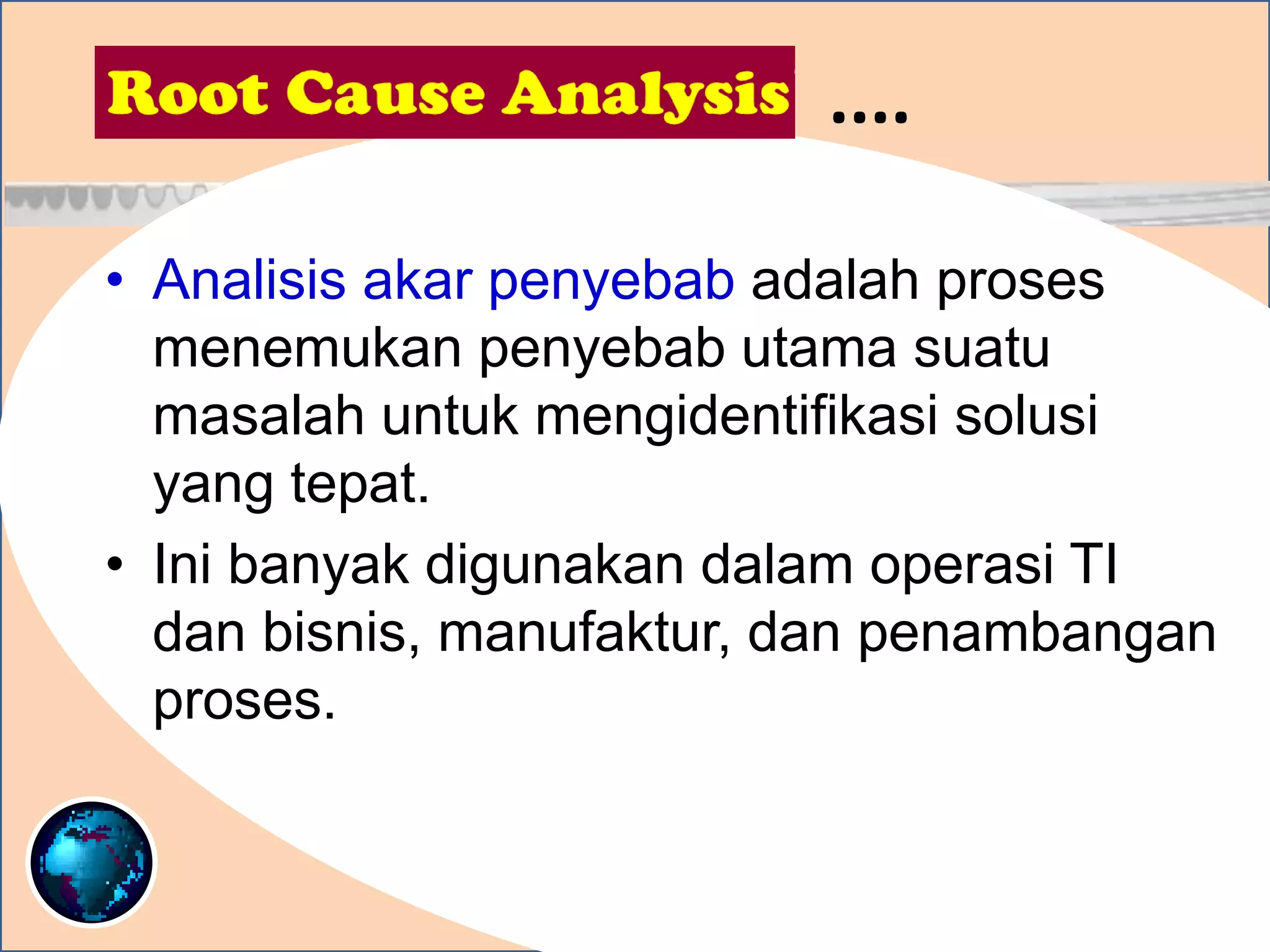 Root cause analysis (RCA) _"Training QC & QA" | PPTX