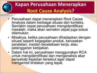 Root cause analysis (RCA) _"Training QC & QA" | PPTX