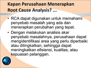 Root cause analysis (RCA) _"Training QC & QA" | PPTX