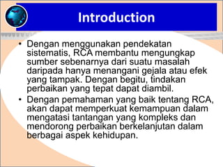 Root cause analysis (RCA) _"Training QC & QA" | PPTX