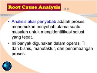 Root cause analysis (RCA) _"Training QC & QA" | PPTX