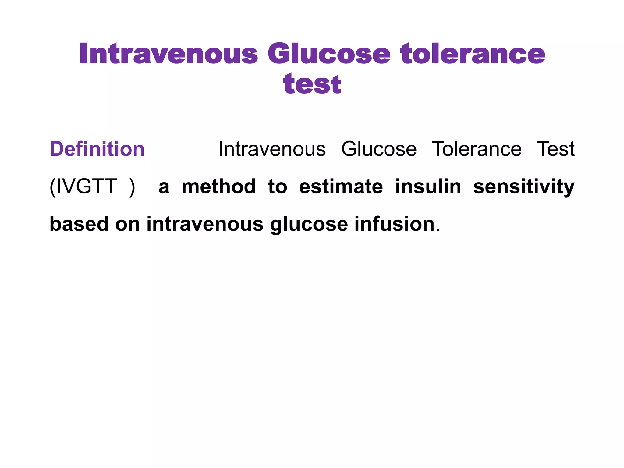 Glucose Tolerance Test Part- II.pptx | Endocrine and Metabolic Diseases ...
