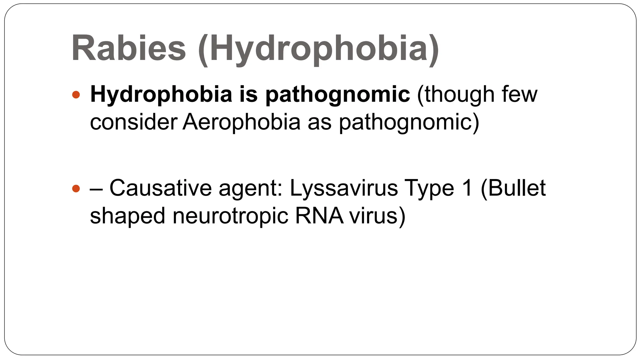 Rabies a zoonotic disease transmitted to human being by a rabid animal ...
