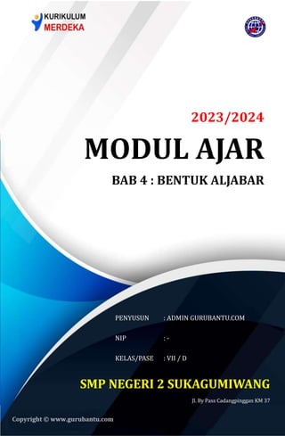 13. Modul Ajar Matematika Kls 7 Sem 2 - Bab IV.docx