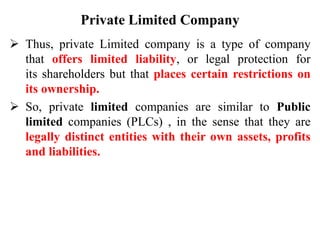 13. Private Limited Company.pptx DR ELIAS M | PPTX