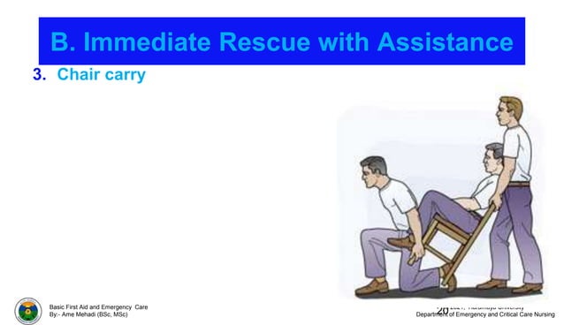 Emergency Rescue & Transfer.pptx | First Aid | Injuries