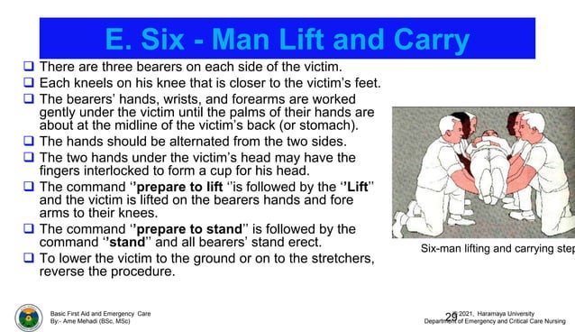 Emergency Rescue & Transfer.pptx | First Aid | Injuries