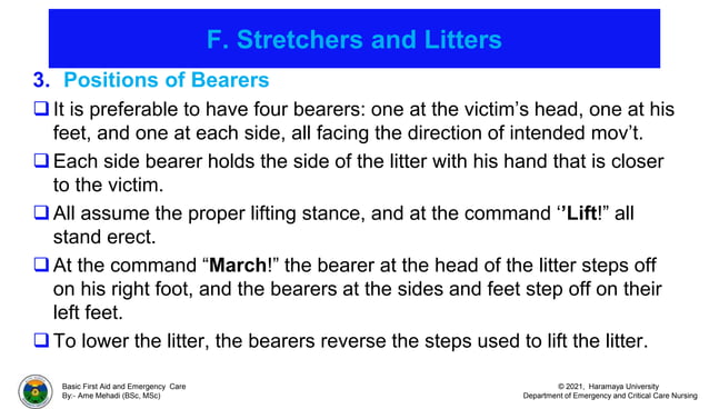 Emergency Rescue & Transfer.pptx | First Aid | Injuries