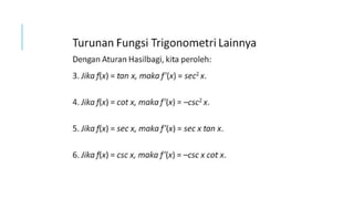 13. Minggu ke 7a. Aturan-aturan dasar turunan.pptx
