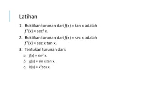 13. Minggu ke 7a. Aturan-aturan dasar turunan.pptx
