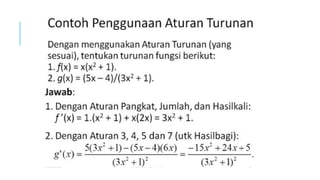 13. Minggu ke 7a. Aturan-aturan dasar turunan.pptx