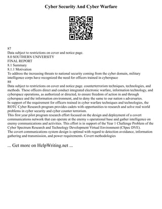 13.1 Formatting A Research Paper Successful Writing | PDF