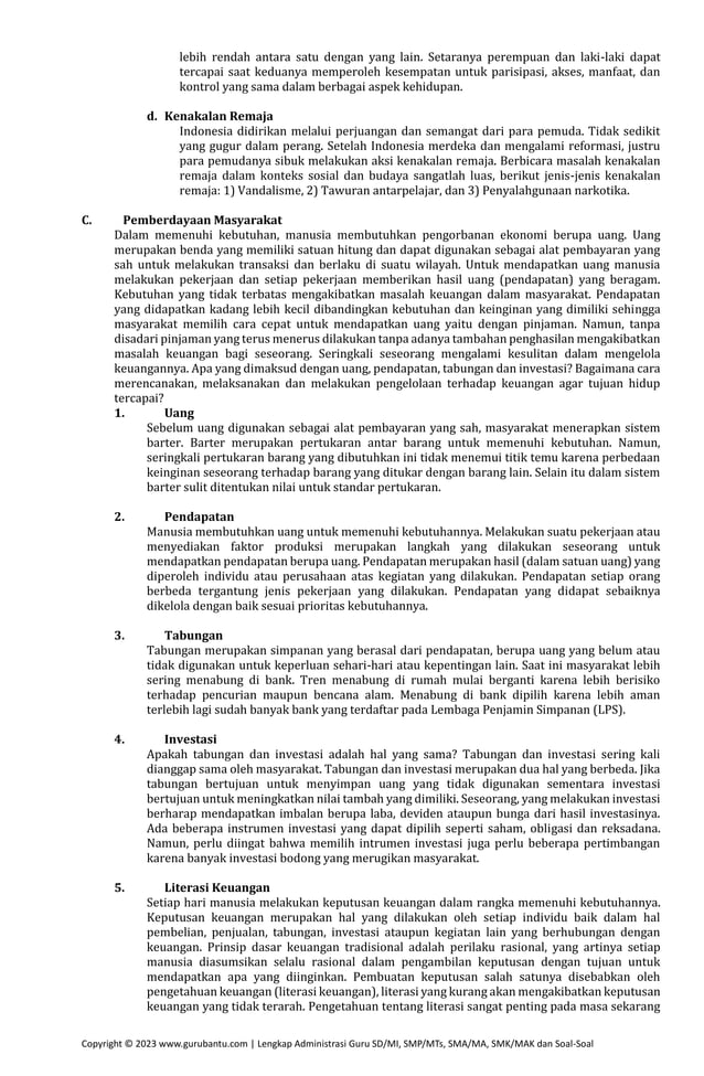 13. Modul Ajar IPS Sem 2 - Tema 4.docx kelas 7 kurikulum merdeka | DOCX