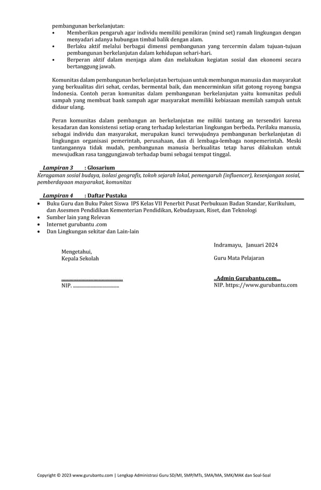 13. Modul Ajar IPS Sem 2 - Tema 4.docx kelas 7 kurikulum merdeka | DOCX