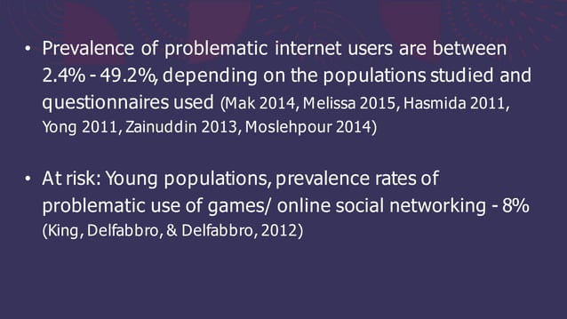 Internet Addiction (OSCA Training Sarawak 2021).pptx | Free Download