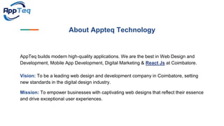 ReactJS Development Company in India | React JS Development Services | PPT