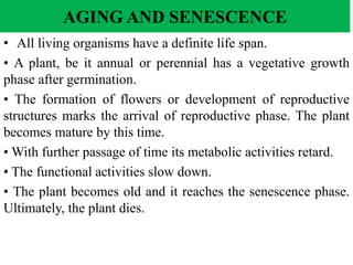 13. Tuber, rhizome and bulb development and Ageing and senescence.pptx
