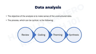 Research 101: Qualitative Data Analysis. | PPT