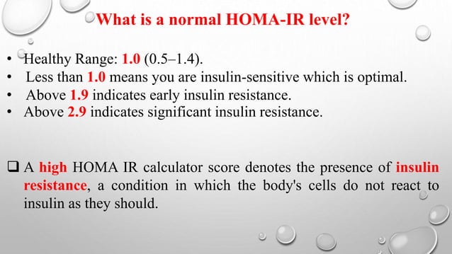 faculty of medicine l (homa IR-test).pptx | Endocrine and Metabolic ...