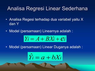 Analisis Statistika Korelasi dan Regresi | PPT
