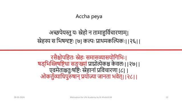 Charaka Samhita Sutra Sthana Chapter 13 Snehaadhyaya | PPTX