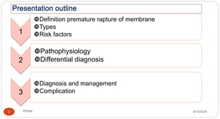 13. PROM premature rupture of membranes | PPTX