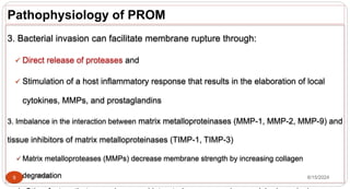 13. PROM premature rupture of membranes | PPTX