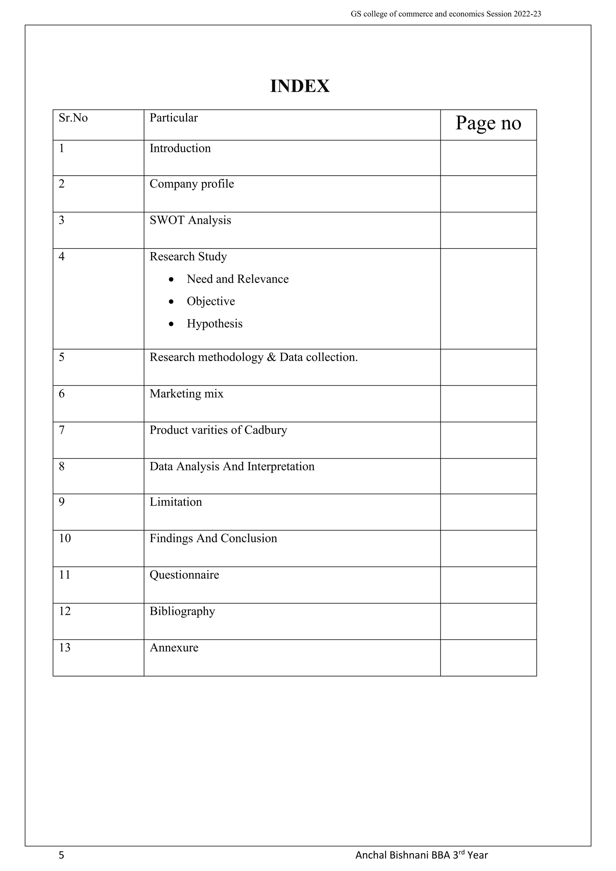 marketing project report with images pdf | PDF