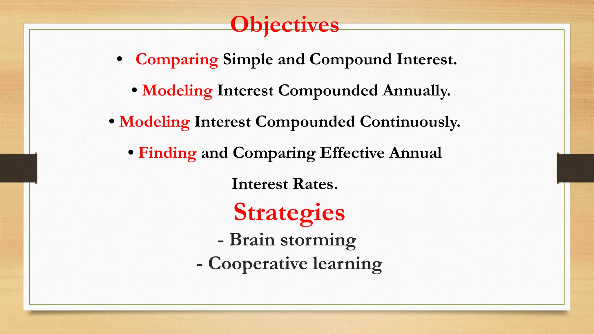 Compound Interest applications and rules | PPT