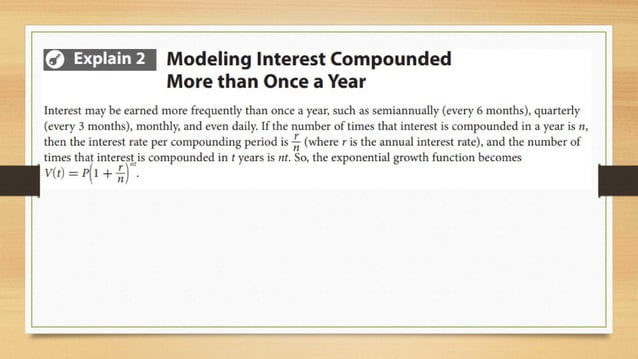 Compound Interest applications and rules | PPT