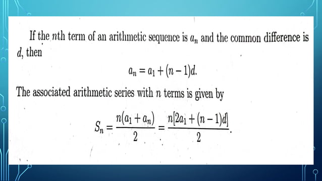 13.sequences-and-series of pre calculuss | PPTX | Physics | Science