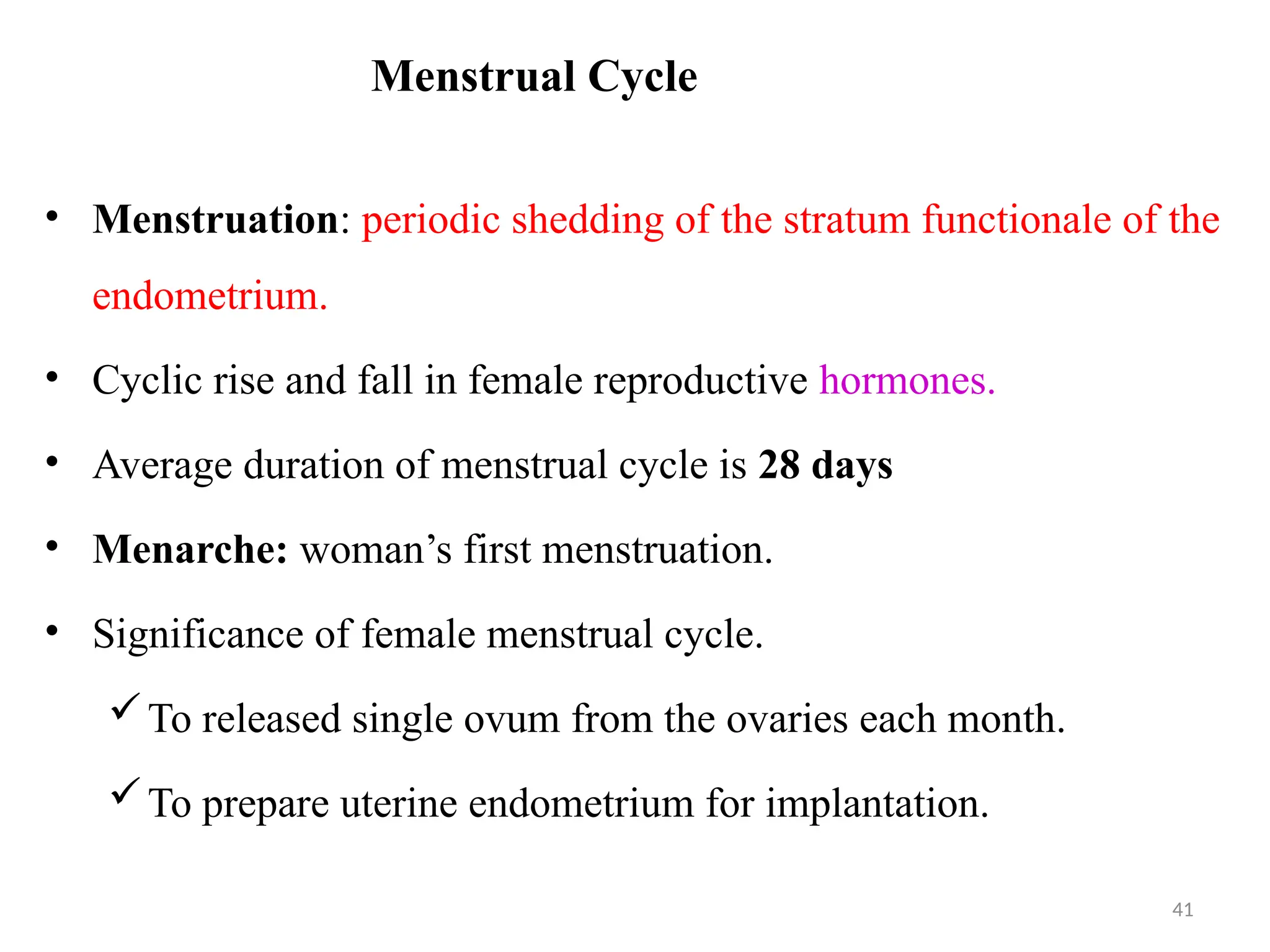 13. Reproductive Physiology for nursing students | PPTX