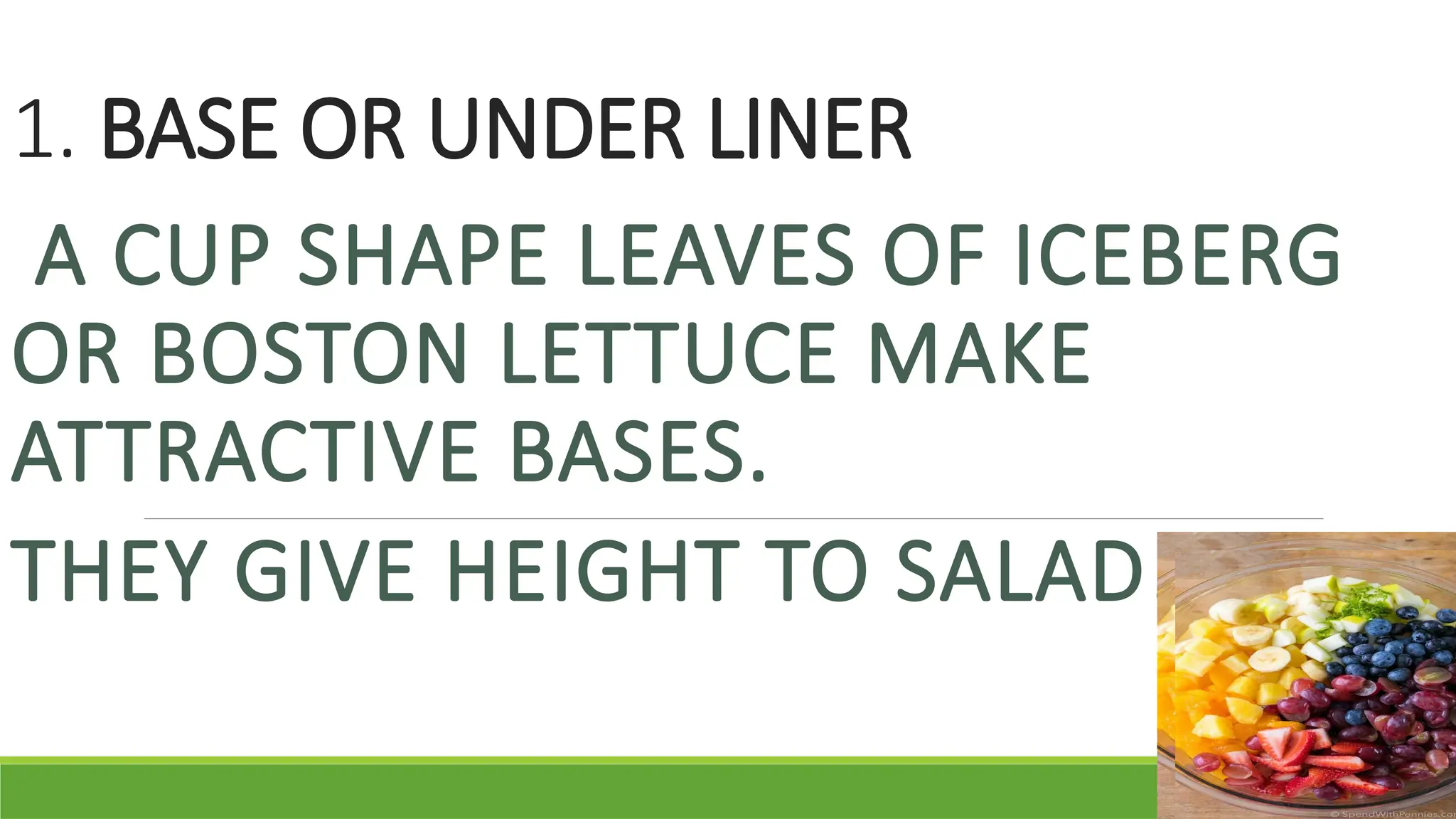 STRUCTURE OF A SALAD Second Quarter Salad | PPTX