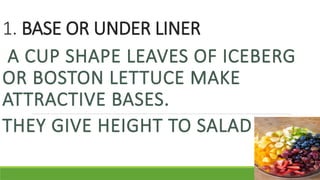 STRUCTURE OF A SALAD Second Quarter Salad | PPTX