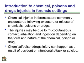 13.0 MANAGEMENT OF INJURIES DUE TO CHEMICAL, POISON AND DRUGS.pptx