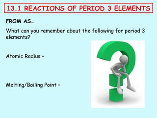 13.1 Reactions of Period 3 Elements - TE.ppt