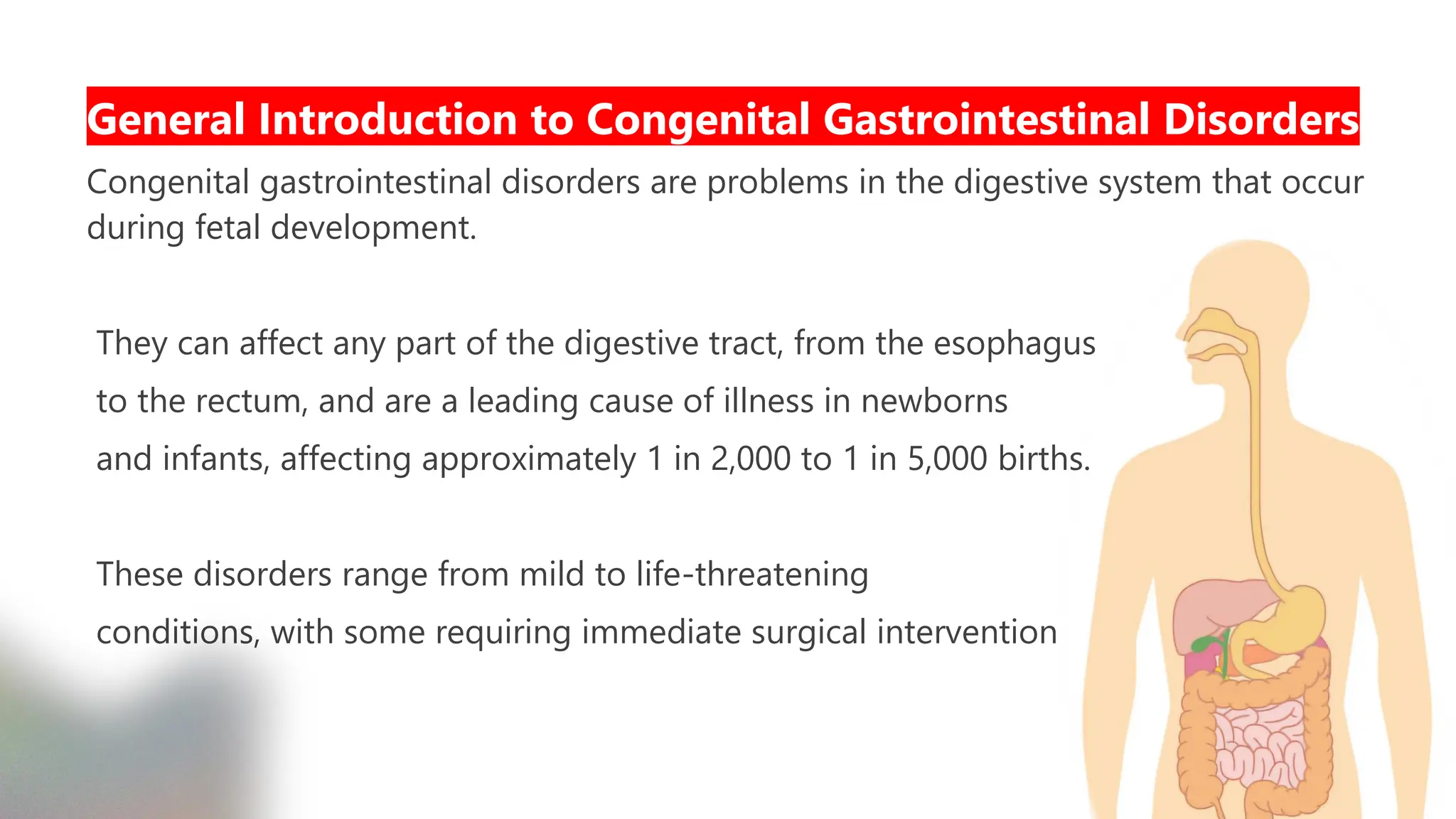 Congenital digestive system diseases and disturbances | PDF
