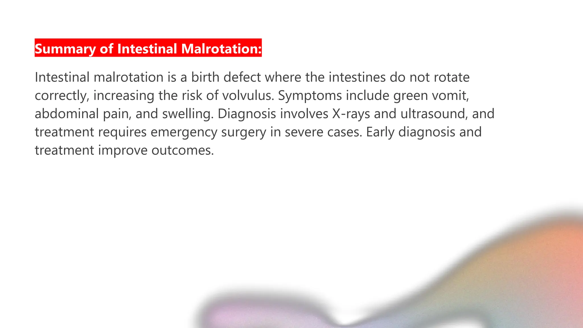 Congenital digestive system diseases and disturbances | PDF