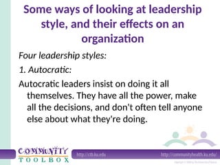 leadership and management styles comparison | PPT