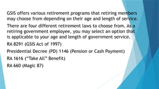 GSIS Benefits and Different Loan Applications REPORT.pptx