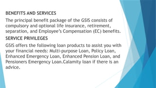 GSIS Benefits and Different Loan Applications REPORT.pptx